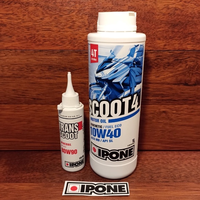 Jual (IPONE SCOOT4) SEMUA MOTOR MATIC - OLI MESIN 4T 1 LITER 10W40 ...