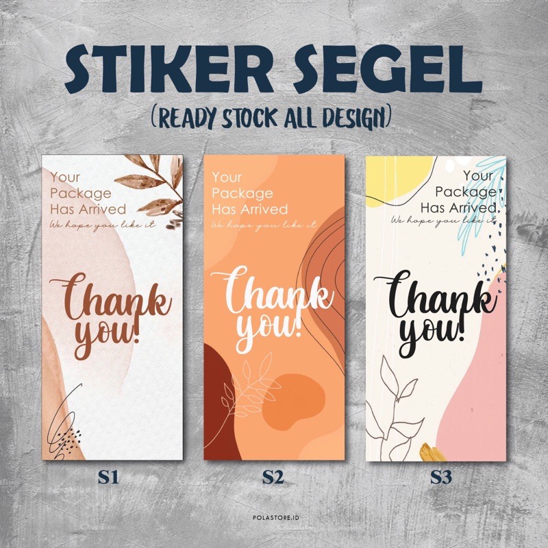 Jual STIKER SEGEL BOX STICKER BOX STIKER SEGEL BOX PACKAGING READY ...
