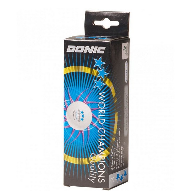 Jual Bola Pingpong - tenis meja Donic 3-Star P40+ Poly Balls ORIGINAL WHITE | Shopee Indonesia