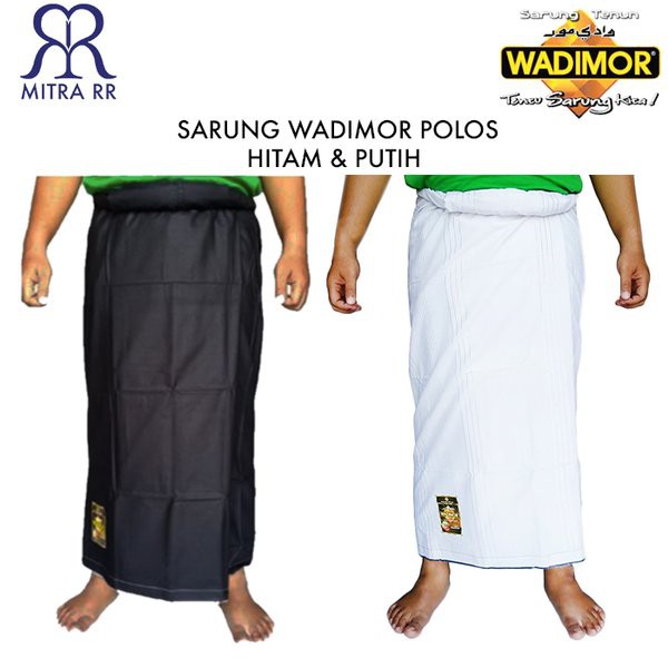Jual sarung wadimor / sarung hitam dan putih / sarung polos | Shopee ...