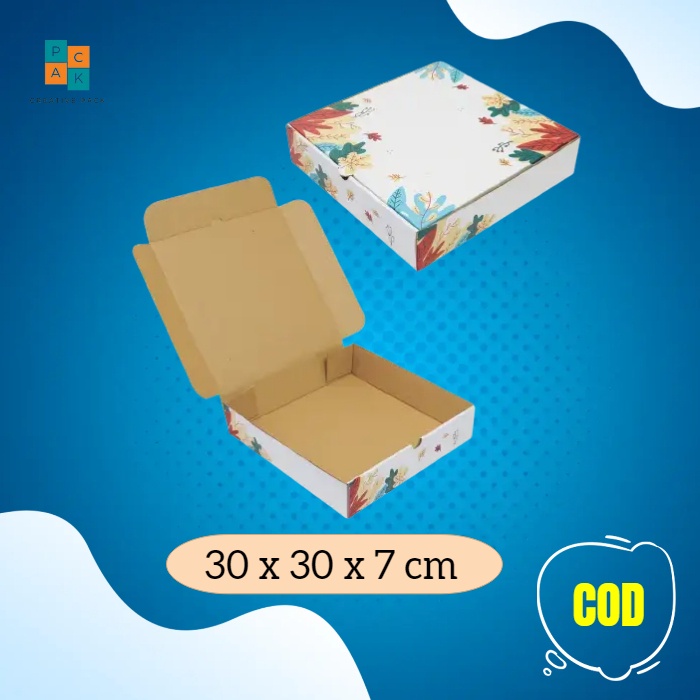 Jual Box 30x30x7 cm kardus kerdus kemasan hampers giftbox karton polos ...