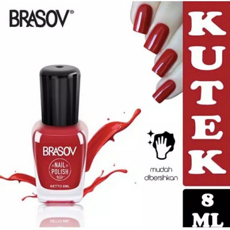 Jual KUTEK BRASOV MERAH 8 ML | Shopee Indonesia