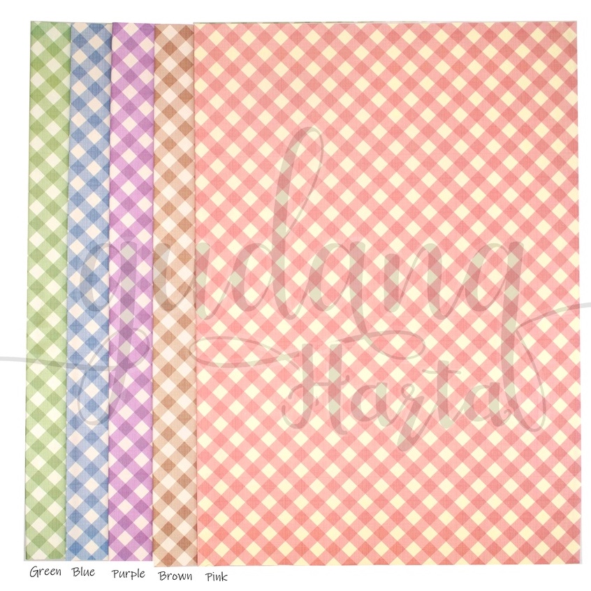 Jual Kertas Kado Basic Pastel Big Check Pattern Gift Wrapping Paper GH ...