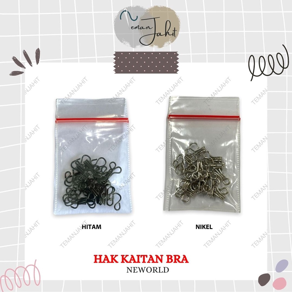 Jual Kancing Hak Kait / Kaitan BH / Kancing Hook Bra / Kaitan Rok ...