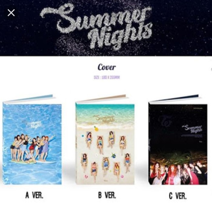 Jual Terviral !! Twice - Summer Nights (The 2nd Special Album)(A/B/C ...