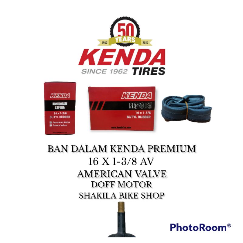 Jual Ban Dalam 16 x 1 3/8 Av Pentil Motor KENDA Doff Motor | Shopee Indonesia