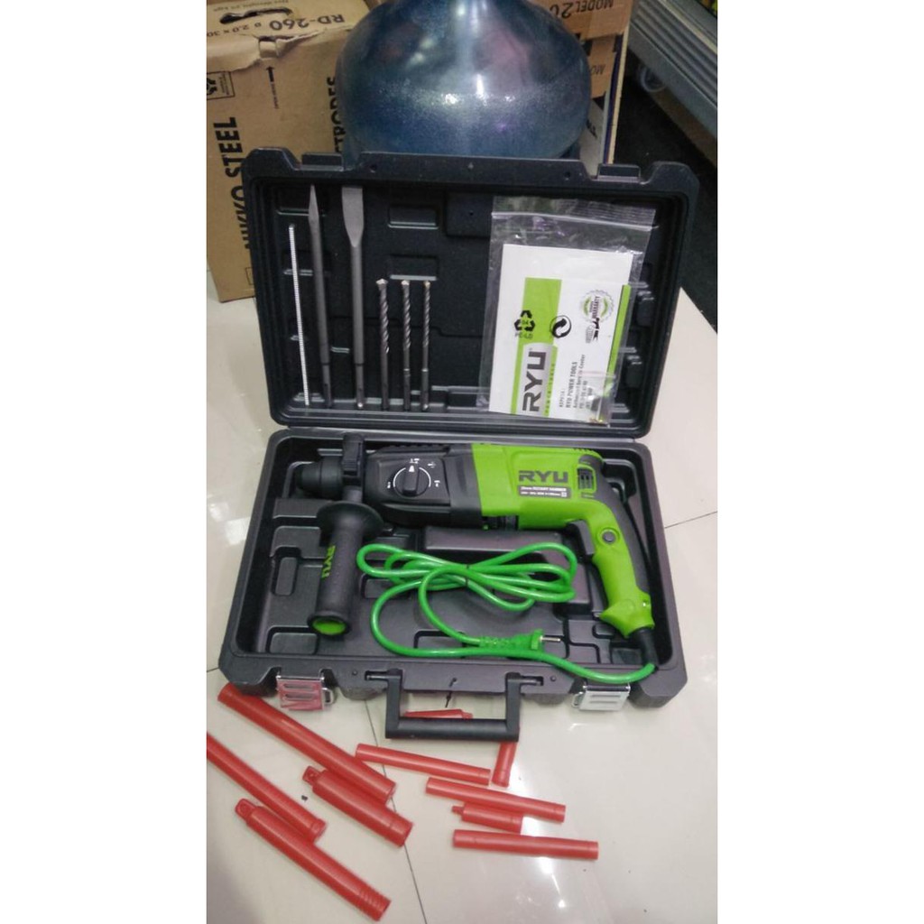 Jual Mesin Bor Beton Ryu Rrh 26 Sds Plus ( + ) Hammer Rotary Rrh26 Ceklok Store_Rexa | Shopee ...