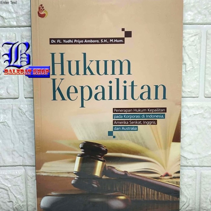 Jual Buku Hukum Kepailitan Penerapan Hukum Kepailitan pada Korporasi di Ind | Shopee Indonesia