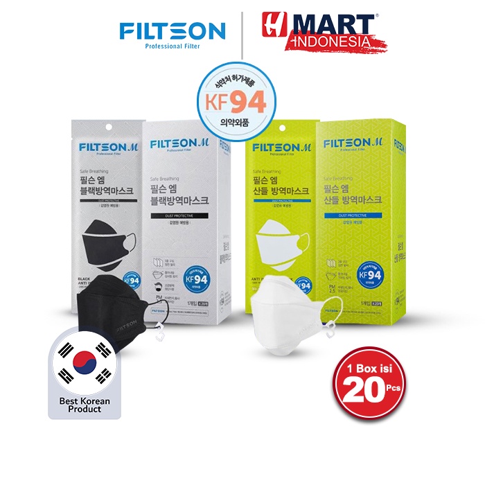 Jual Filtson Mask KF94 3 Ply - Masker Medis Premium KF94 Korea 1 Box | Shopee Indonesia