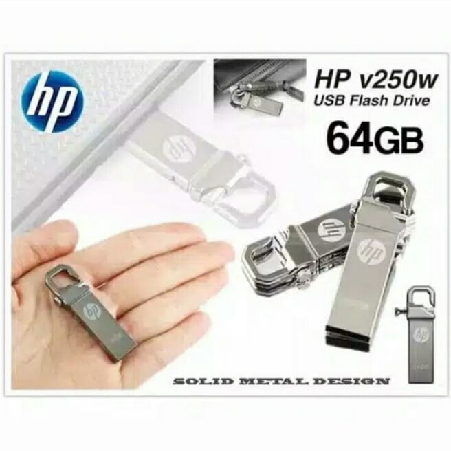 Jual Flashdisk Hp V250W 64GB 32GB 16GB 8GB 4GB Besi Metalik Flash Drive ...