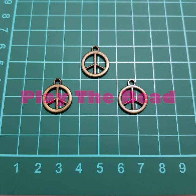 Jual Charm Ringan Peace Warna Silver dan Bronze | Shopee Indonesia