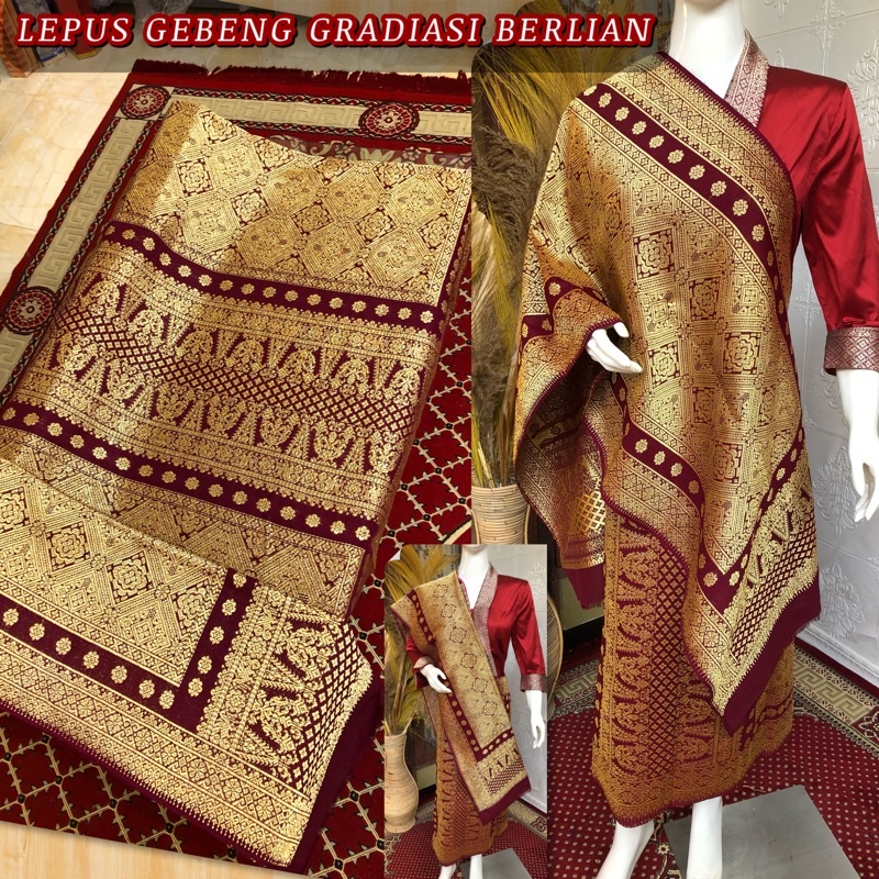 Jual SUPER MEWAH Exclusive Songket Lepus Berlian Gradiasi ORI Grade A TERLARIS Songket Tenun ...
