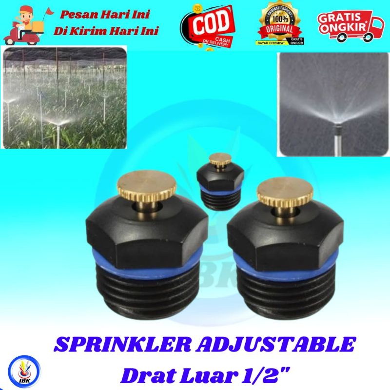 Jual 10 PCS ADJUSTABLE SPRAYER TAMAN SPRINKLER PERTANIAN 1/2 " Harga ...