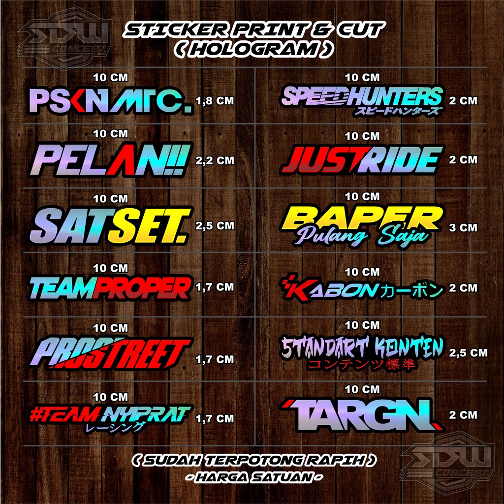 Jual Sticker Print Racing Satuan Stiker racing terbaru / stiker motor ...