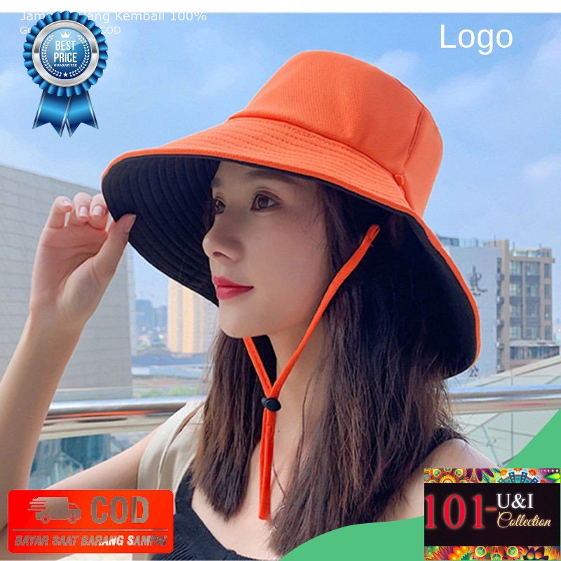 Jual TOPI BUCKET CEWE/TOPI BUKET LEBAR/TOPI BUCKET WIDE BOLAK BALIK 2 ...
