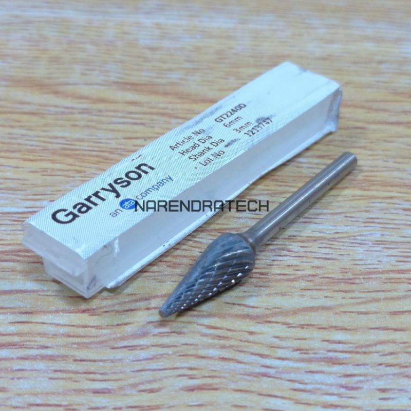 Jual Garryson carbide burr GT2240D mata cuner carbide 6mm | Shopee ...