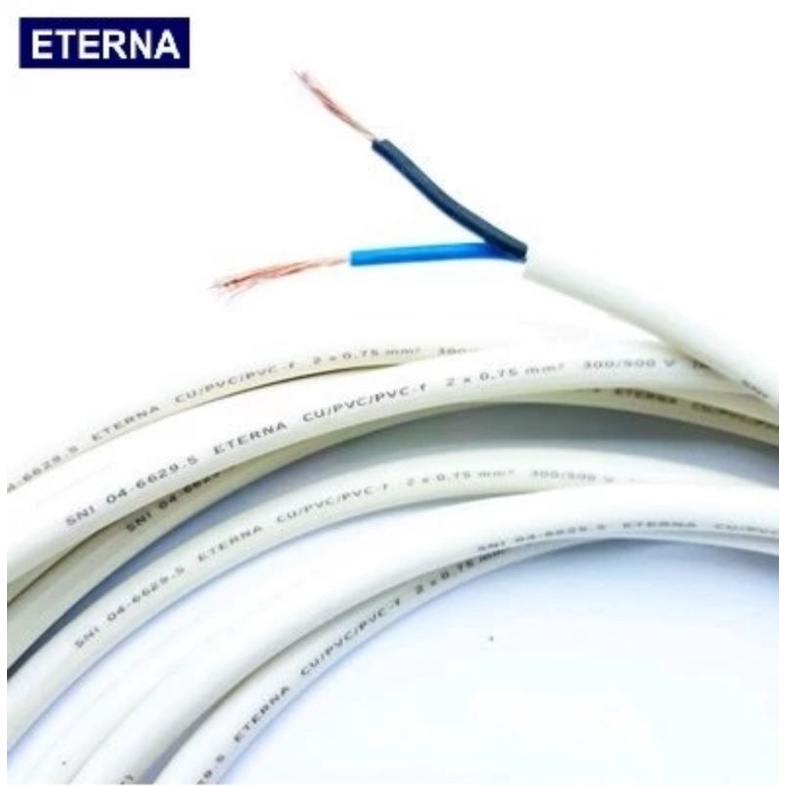 Jual Kabel Listrik Serabut NYMHY 2 x 0,75 ETERNA Per Meter | Shopee Indonesia