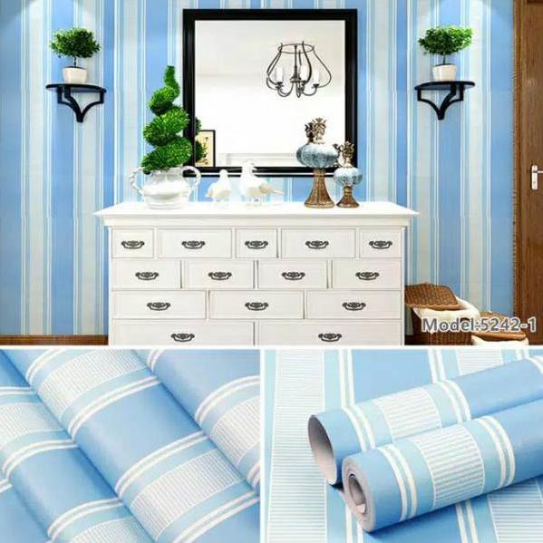 Jual Promo !! Wallpaper Sticker Dinding Motif SalurWallpaper Dinding 3D ...