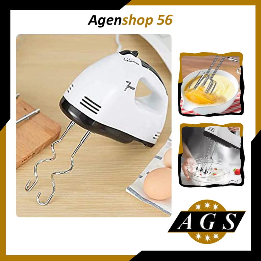 Jual [AGS] Hand Mixer Kocokan Adonan Telur 7 Speeds Elektrik SERBAGUNA ...