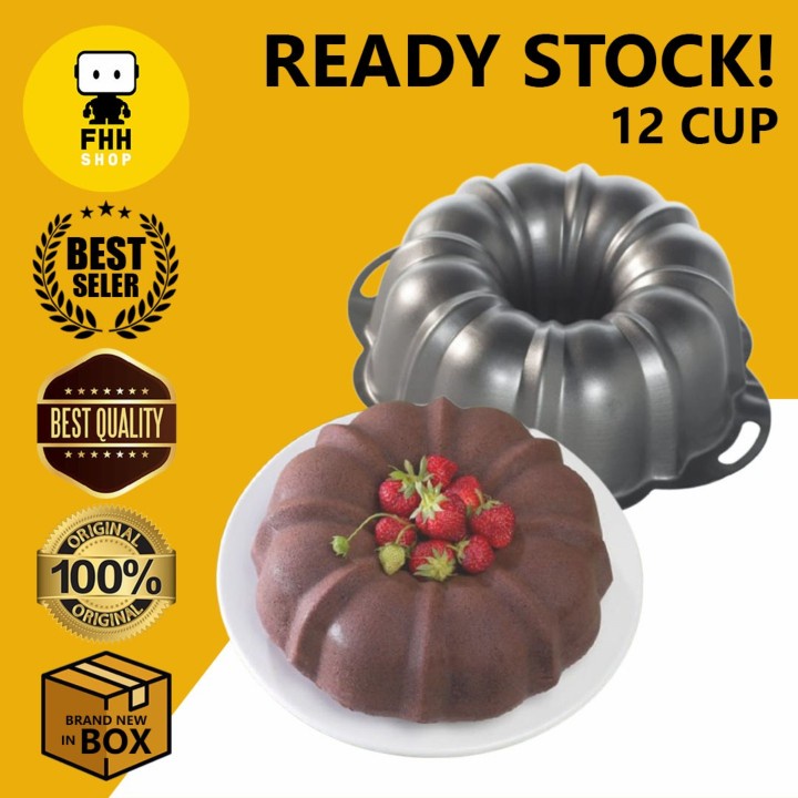Jual Nordic Ware Pro Form Classic Bundt Cake Baking Pan w Handles 12 Cup | Shopee Indonesia