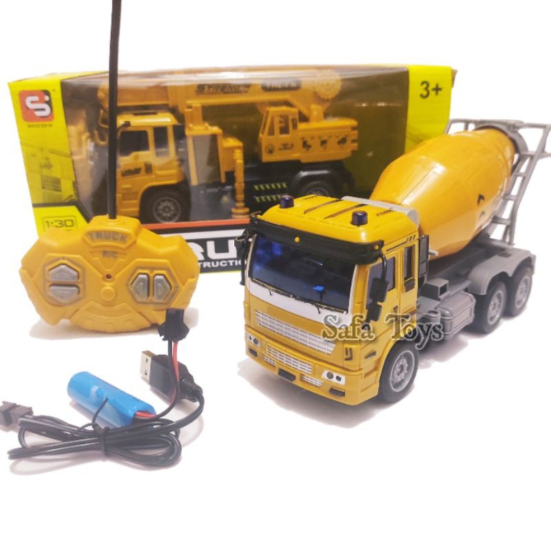 Jual RC TRUK MOLEN MINI l mainan anak Remote Control Truck Mixer Lampu ...