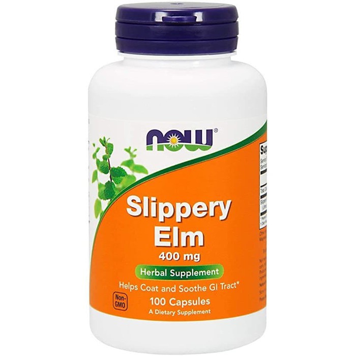 Jual Now Foods, Slippery Elm, 400 mg, 100 Capsules ORIGINAL | Shopee ...