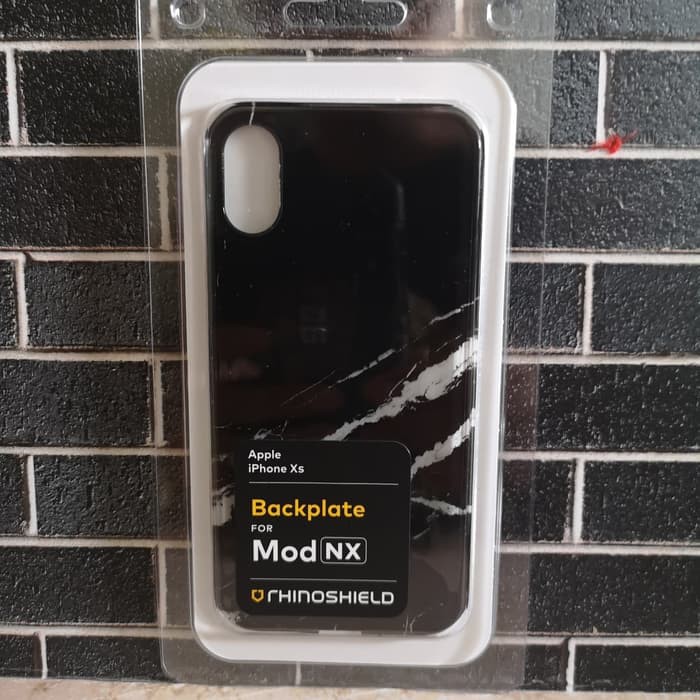Jual Rhinoshield MOD NX For IPhone Xs Backplate Vermont Black Marble ...