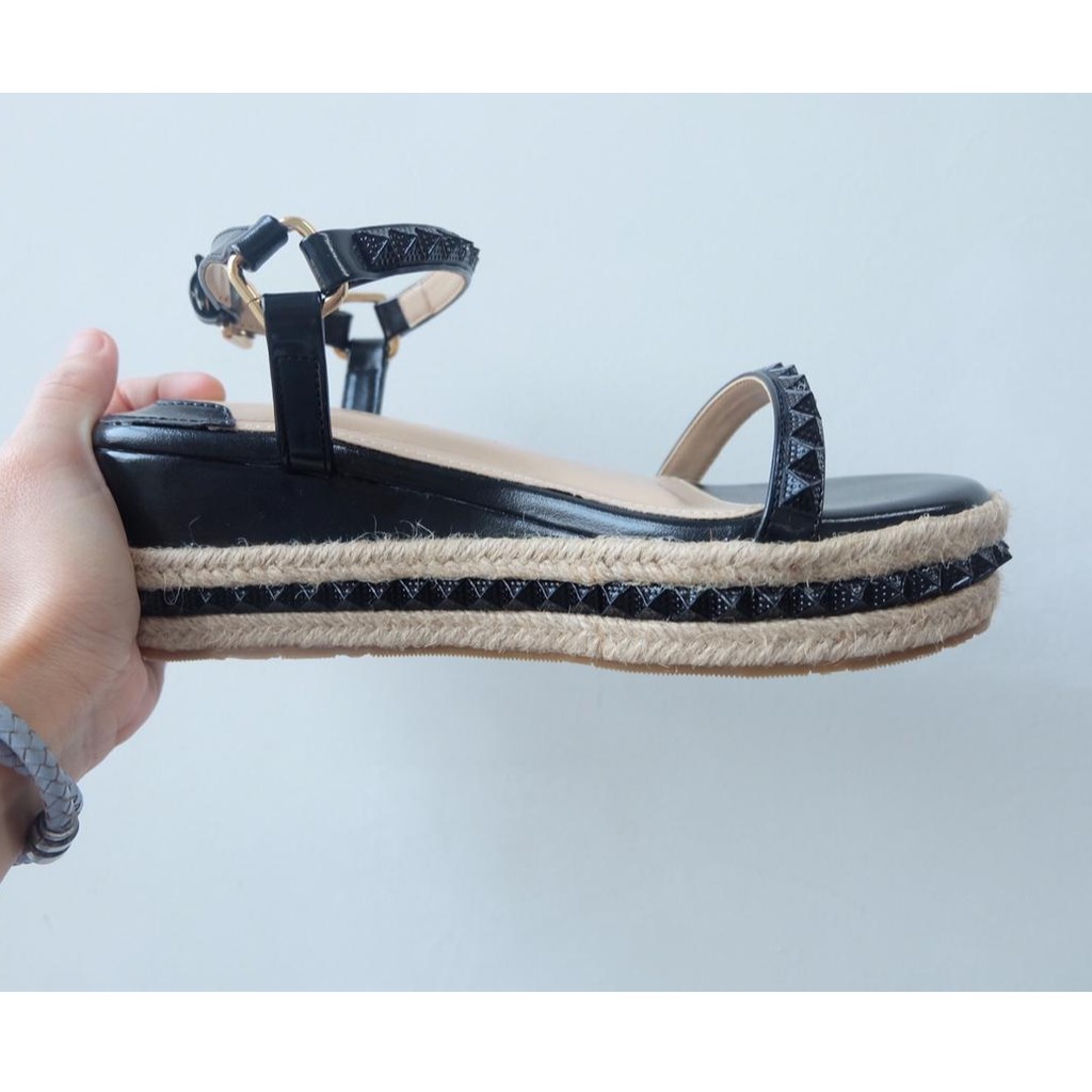 Jual LEICA Sandal Wanita Wedges Bertali 5cm Empuk | Shopee Indonesia