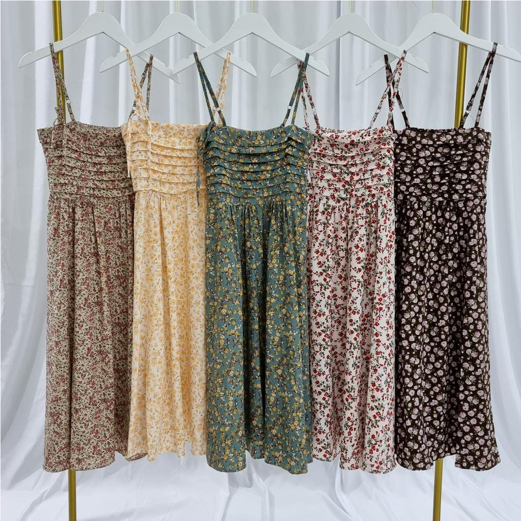 Jual SE0005 Dress Tank Top Korea Flower | Shopee Indonesia