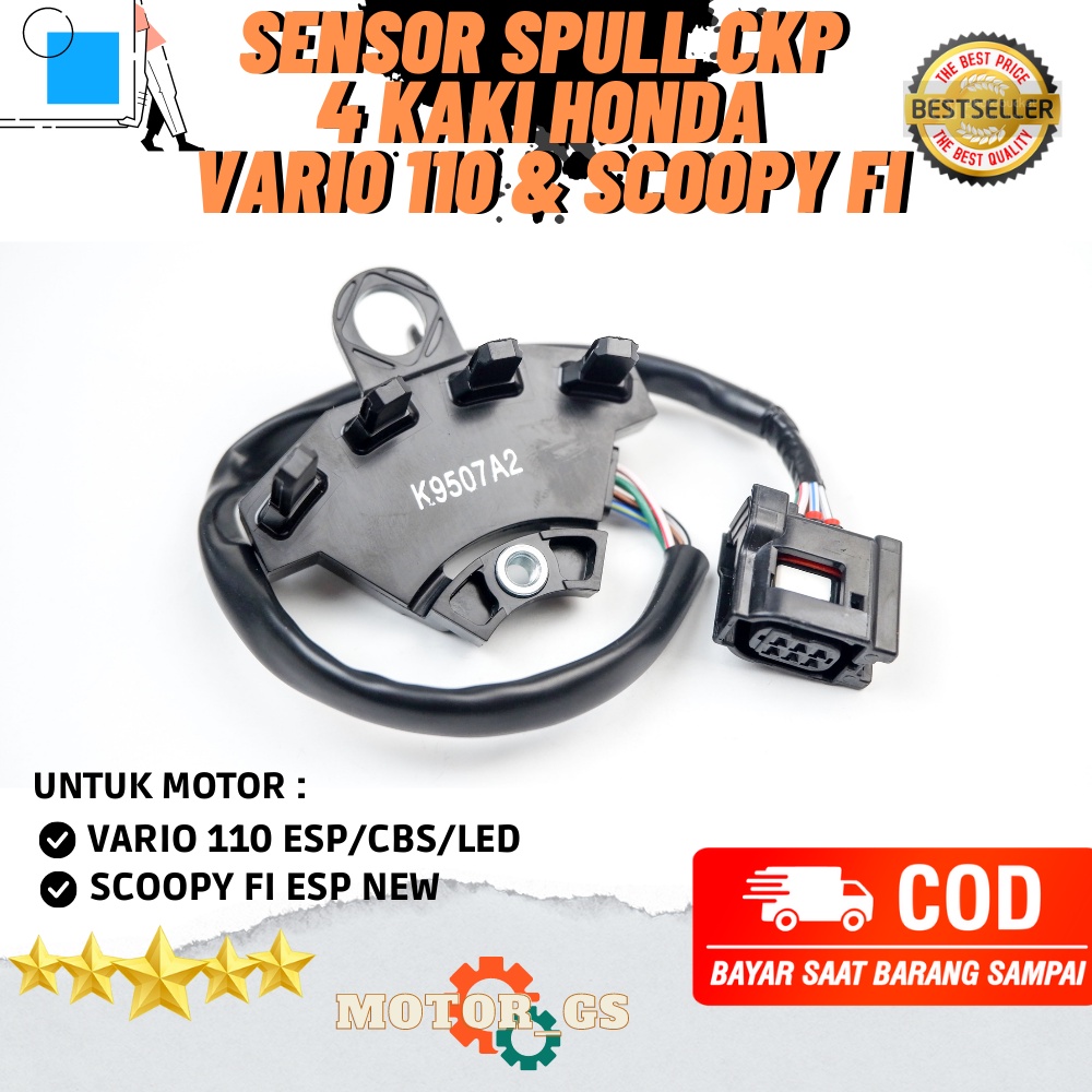 Jual Sensor Spull CKP Kaki 4 Crank Shaft Position K46 Honda Varion 110 LED ESP & Scoopy FI ESP ...