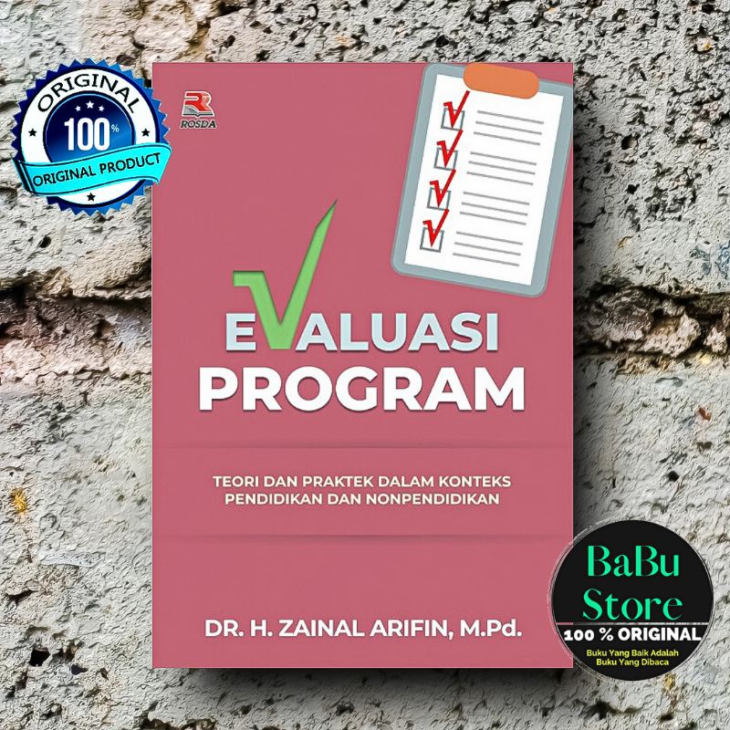 Jual Buku EVALUASI PROGRAM - Zainal Arifin - Rosda ORIGINAL | Shopee Indonesia