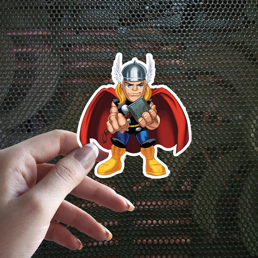 Jual Sticker Decal Vinyl Tahan Air Thor Chibi Versi Komik | Shopee ...