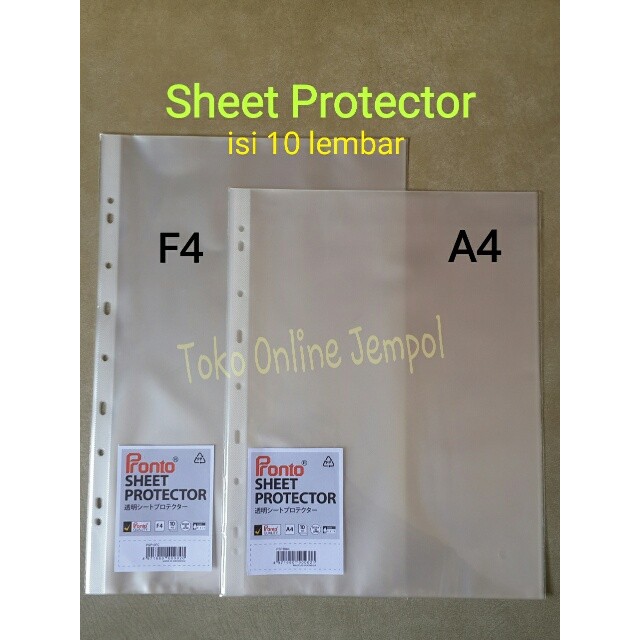 Jual BEST SELLER ATK0061 (isi10lembar) F4 Sheet Protector Pronto ...