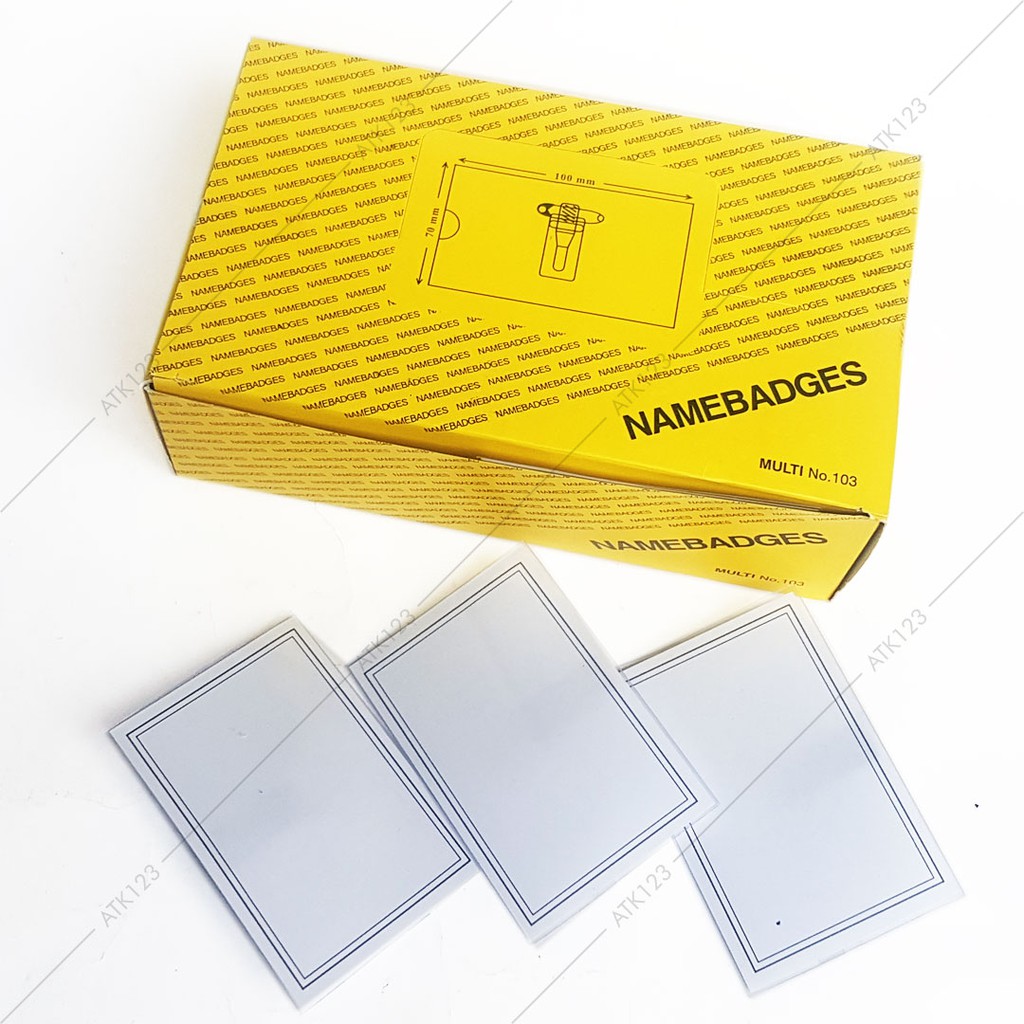 Jual Tanda Pengenal Jepit Peniti / ID Card Holder / Name Tag Multi No ...