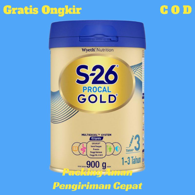 Jual S-26 Procal Gold Tahap 3 Susu Pertumbuhan Anak Usia 1-3 Tahun Rasa ...