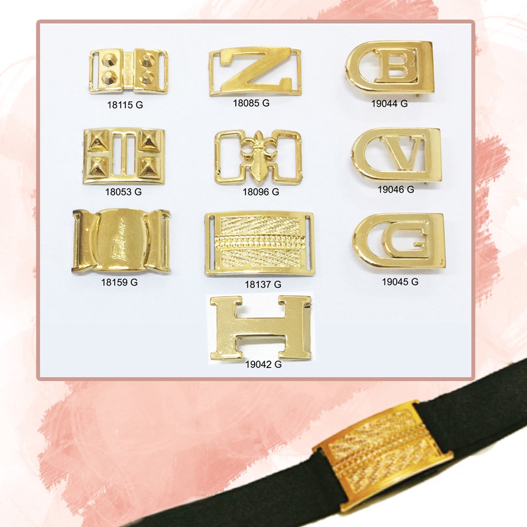 Jual VARIASI AKSESORIS TAS SANDAL SEPATU IKAT PINGGANG GESPER PLASTIK ...