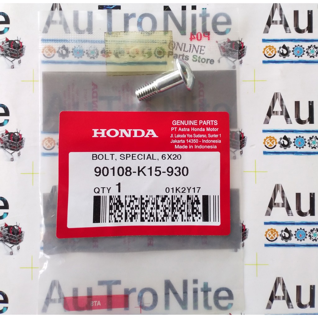 Jual Baut Body Bolt Special 6x20 90108-K15-930 Original Honda CB CBR ...
