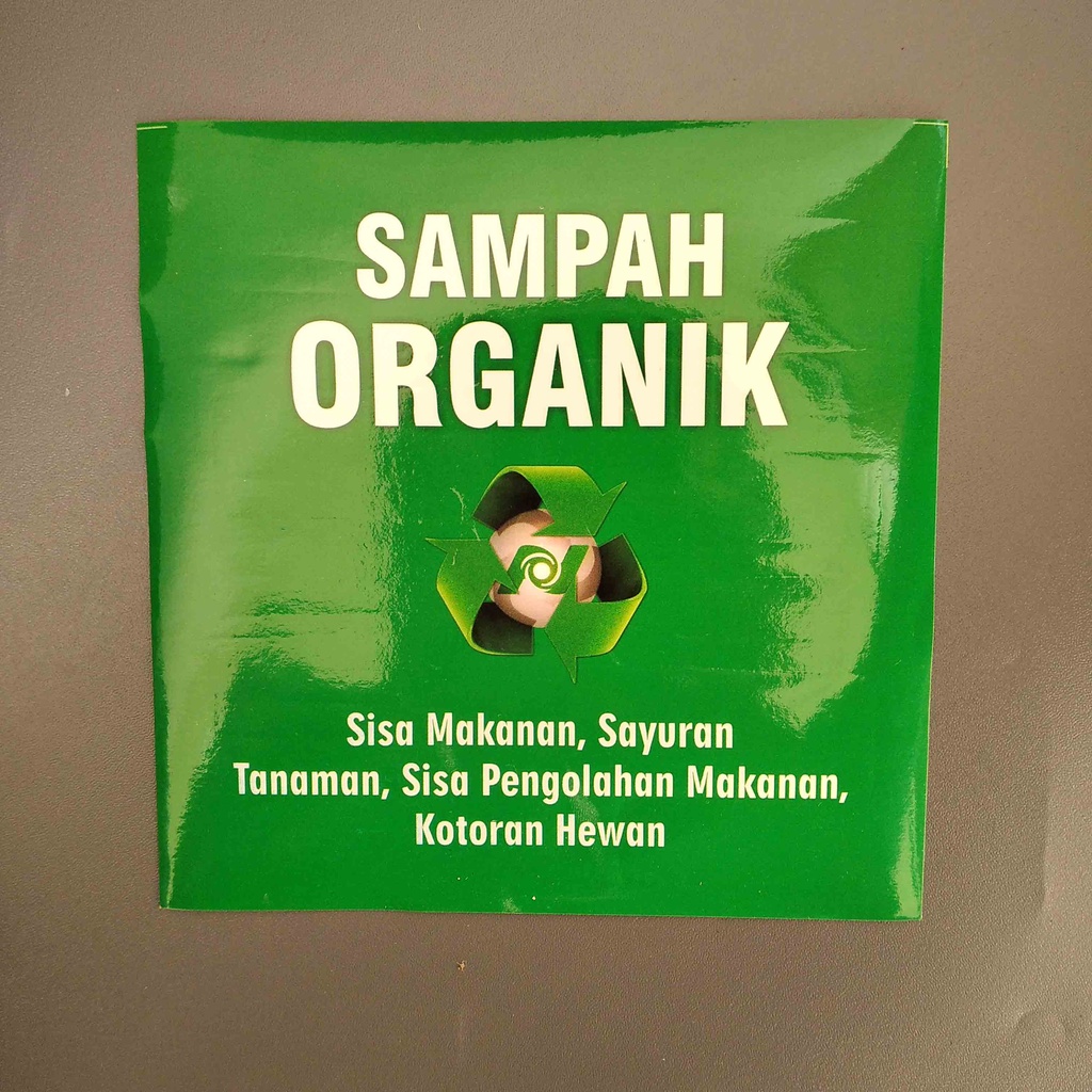 Jual Stiker Sampah Organik Bahan Chromo | Shopee Indonesia