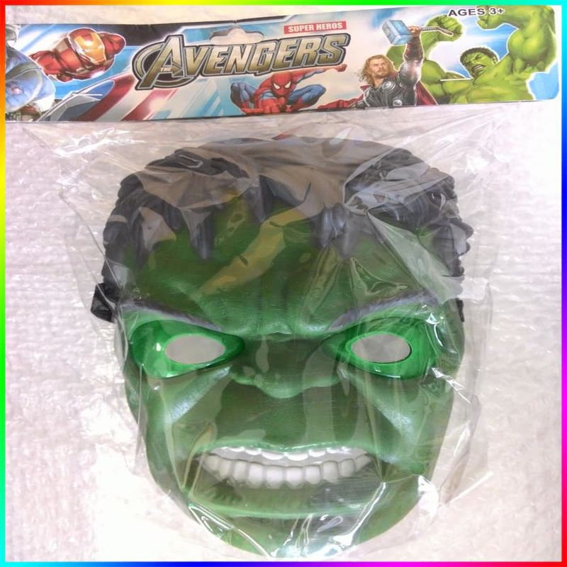 Jual topeng the avengers hulk mata nyala lampu led suara mask superhero ...