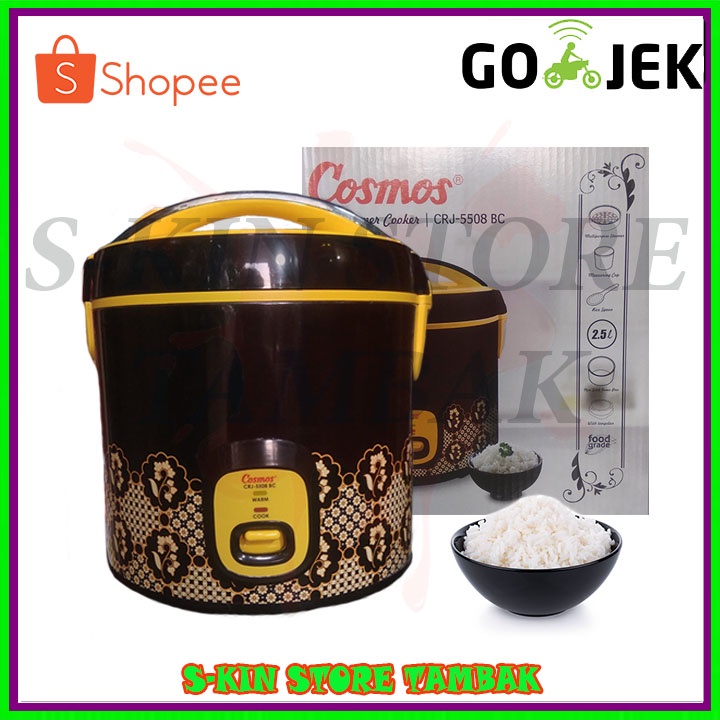 Jual Magic Com new promo Cosmos CRJ-5508BC 3in1 model batik, Ukuran 2,5 ...