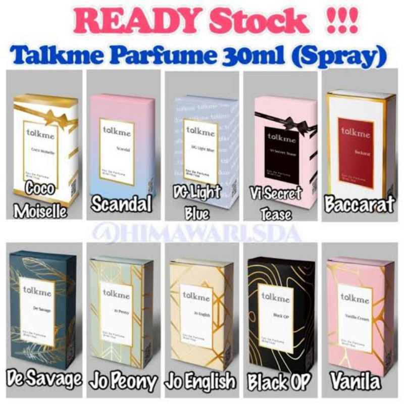 Jual Talk me parfum spray 30ml roll on 6ml | Shopee Indonesia