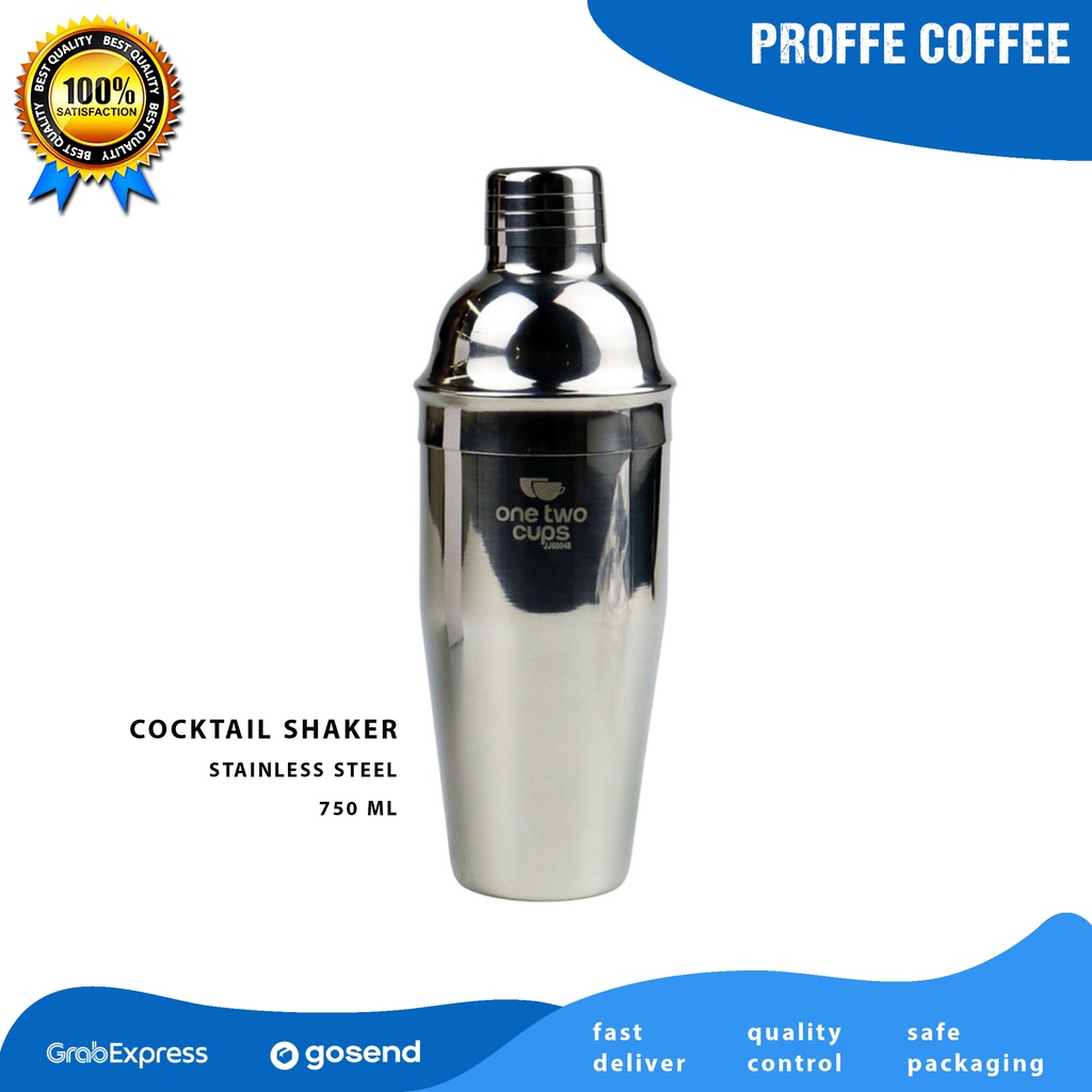 Jual shaker stainless steel alat pengocok minuman coctail shaker milk ...