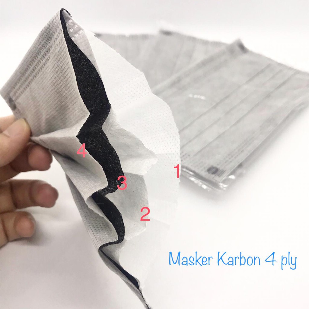 Jual Masker Karbon 4 ply Kemasan Individual | Shopee Indonesia