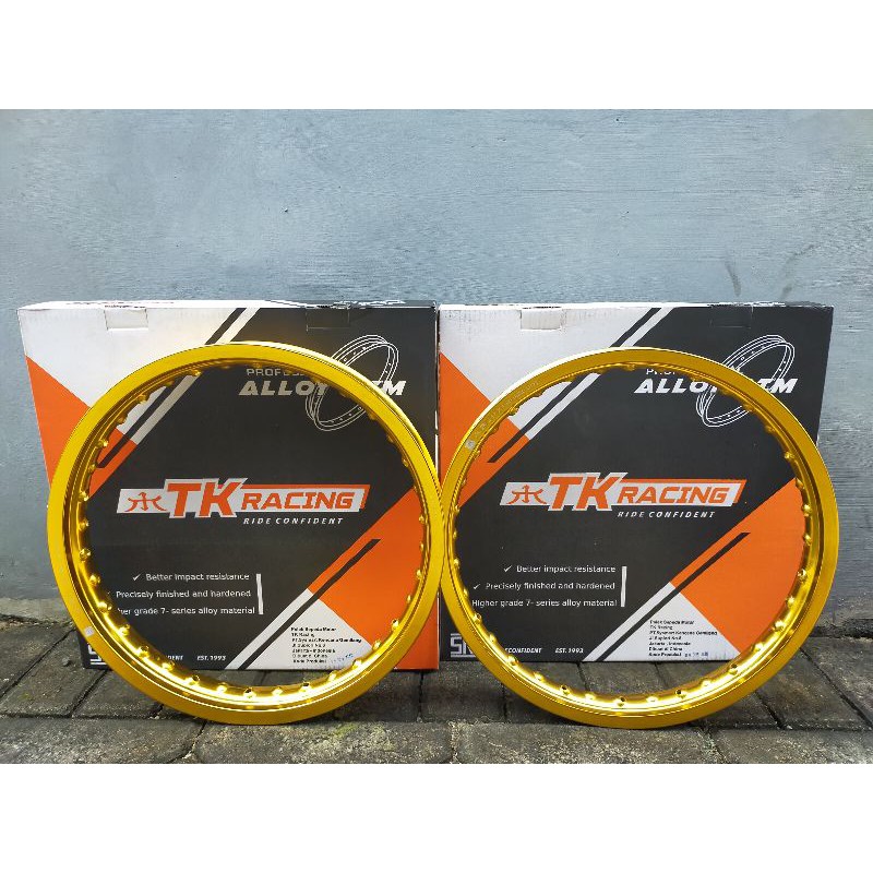 Jual Velg TK RACING 160 185 17 gold | Shopee Indonesia