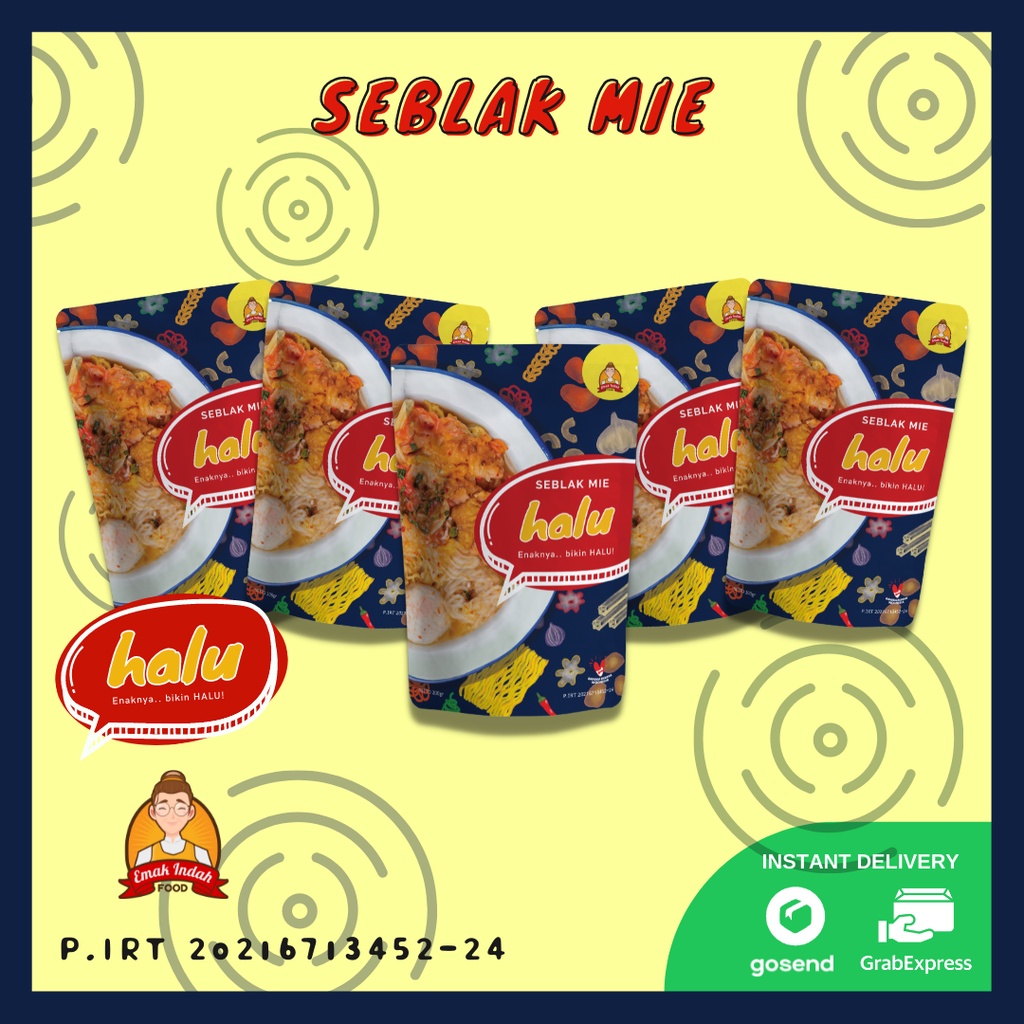 Jual COMBO HALU! 5PC SEBLAK MIE HALU - EMAK INDAH FOOD | Shopee Indonesia