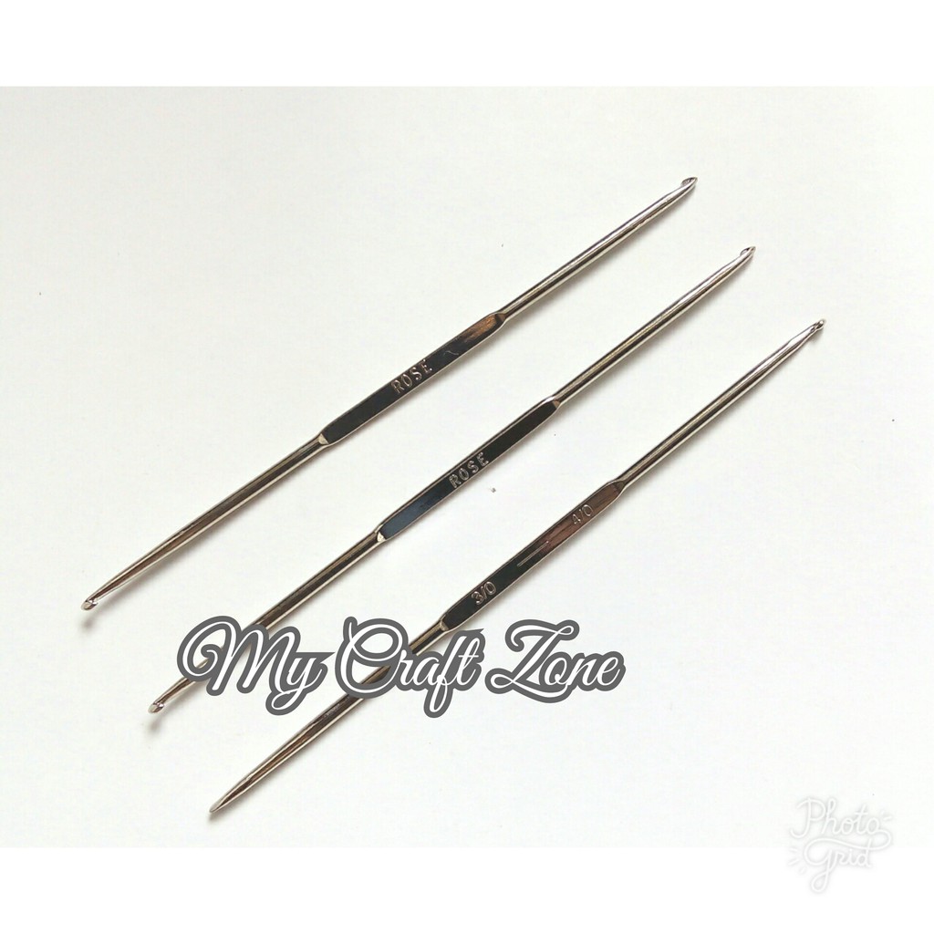 Jual Alat Rajut Hakpen / Crochet Hook Rose/SHROSE 1/2, 3/4, 5/6, 7/8, 9 ...