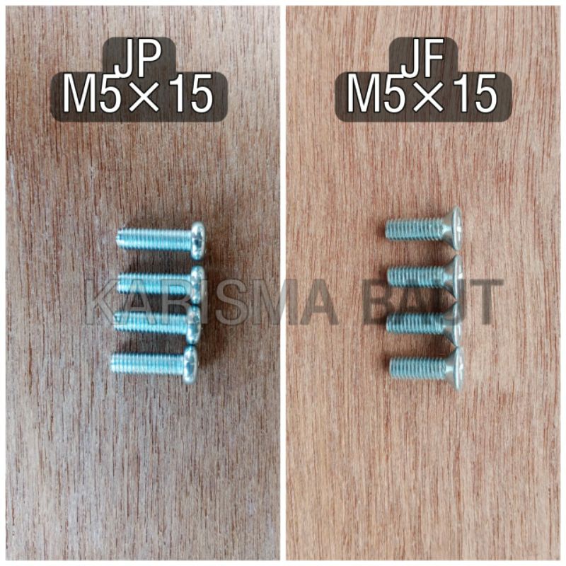Jual Baut JP M5 x 15 ( baut JP 5x15 ) / Baut JF M5 x 15 ( baut JF 5x15 ) | Shopee Indonesia