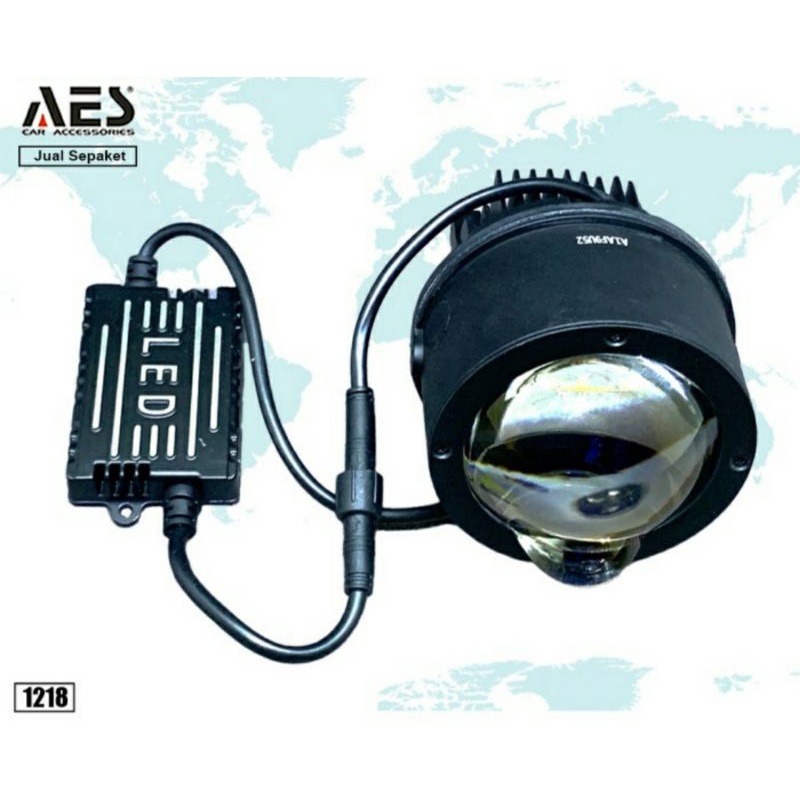 Jual FOGLAMP PROJECTOR BILED AES Q8 LASER HI LOO 45 WATT | Shopee Indonesia