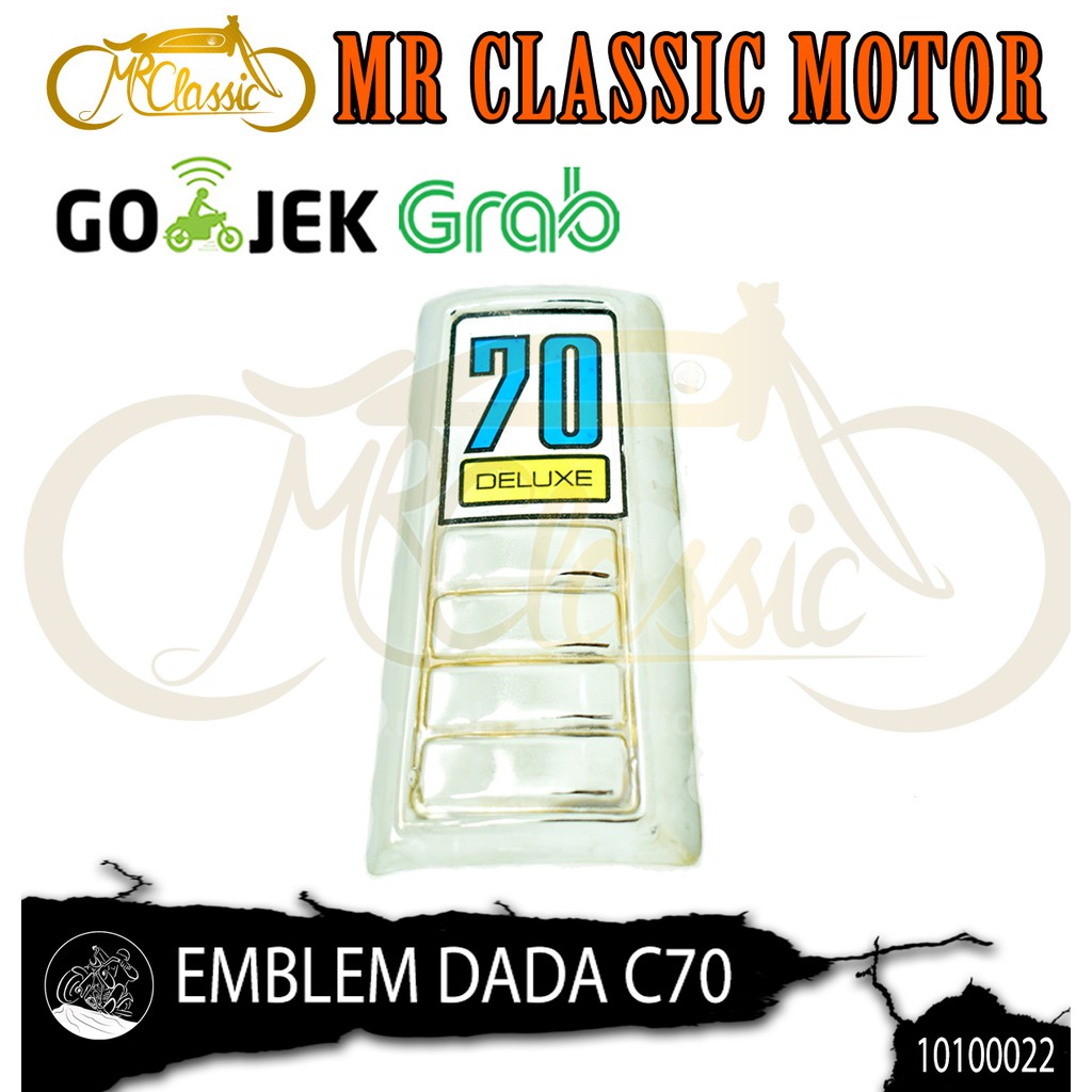 Jual Emblem Logo Dada Honda C70 Plat Chrome Variasi Custom | Shopee ...