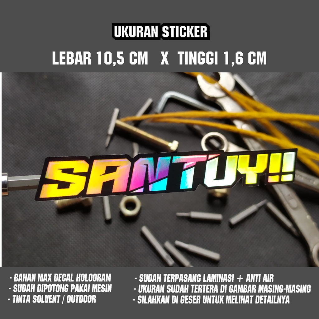 Jual sticker kata kata / sticker hitz / sticker viral / sticker bengkel ...